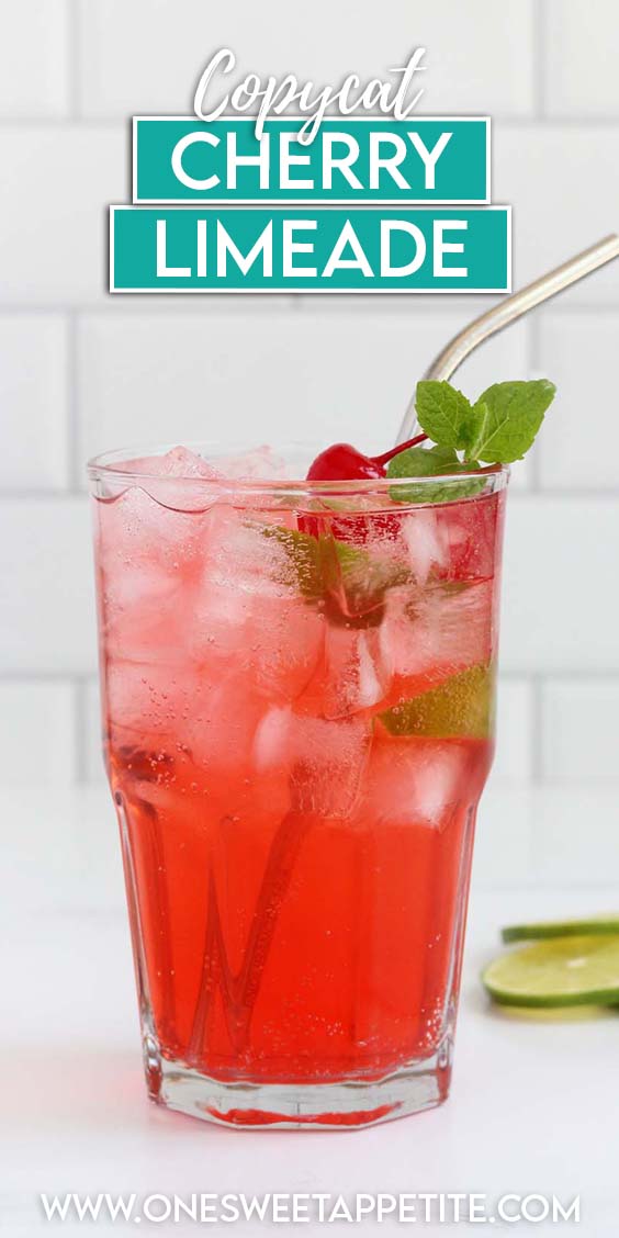 Cherry Limeade Recipe (Better Than Sonic) - One Sweet Appetite