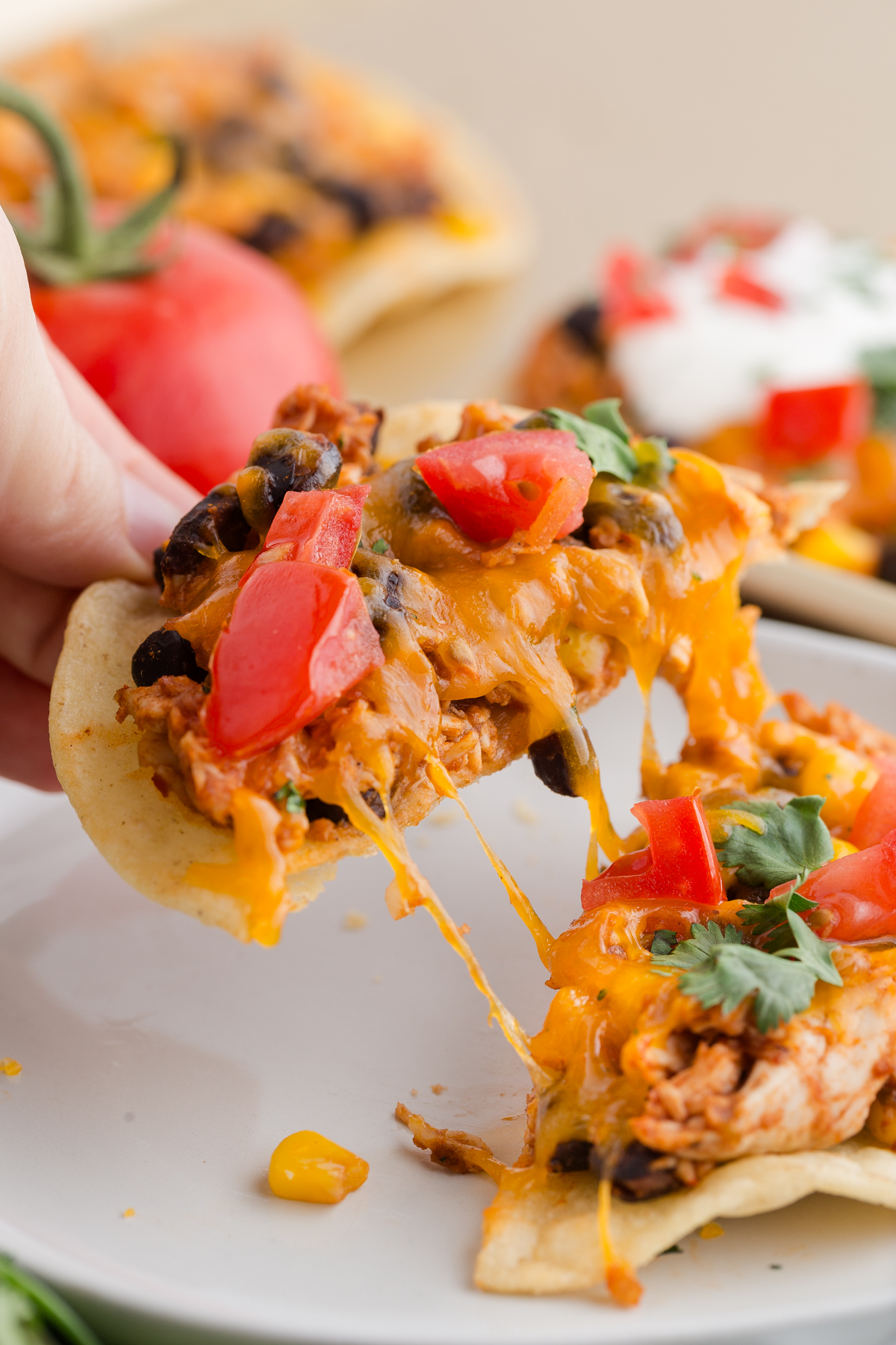 Chicken Tostadas - One Sweet Appetite