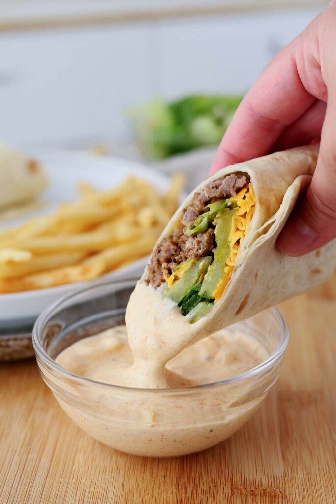 Easy Big Mac Wraps with Homemade Special Sauce - One Sweet Appetite