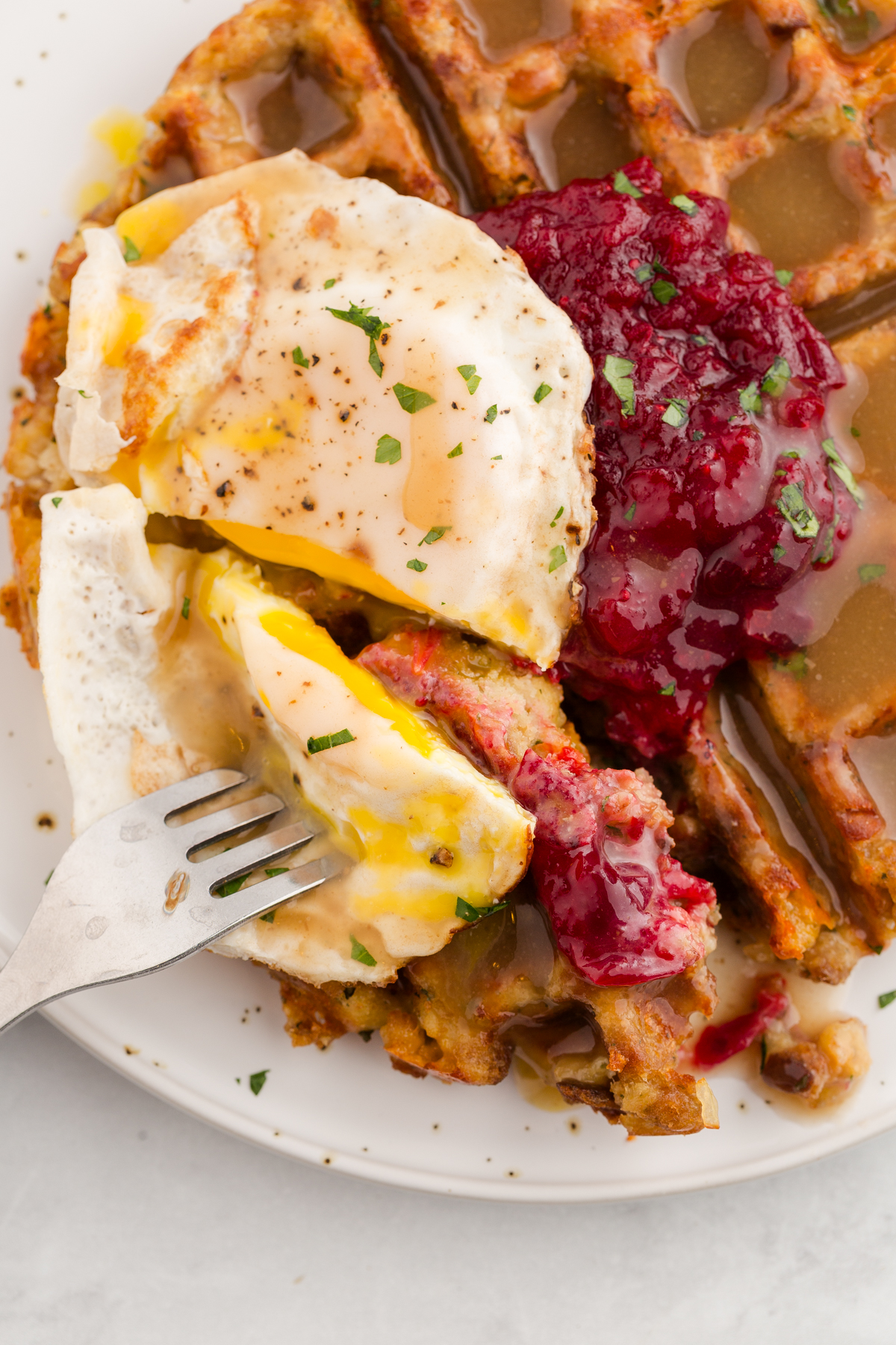 Leftover Stuffing Waffles (Easy Thanksgiving Leftovers Recipe) - One ...