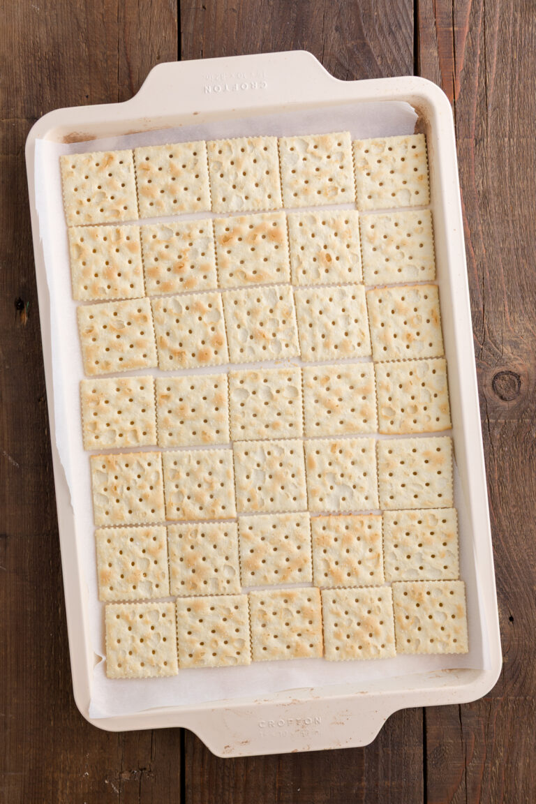 Easy Saltine Cracker Toffee Recipe - One Sweet Appetite